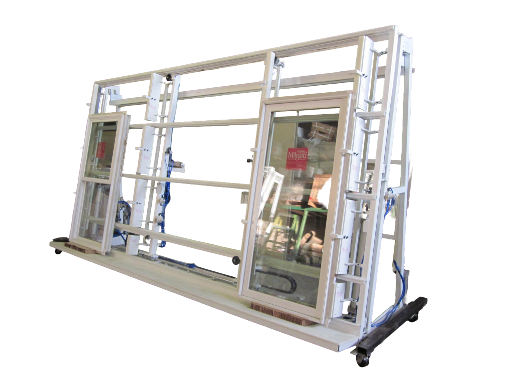 Glazing and Squaring Rack with Double Clamp - Kear Fabrication